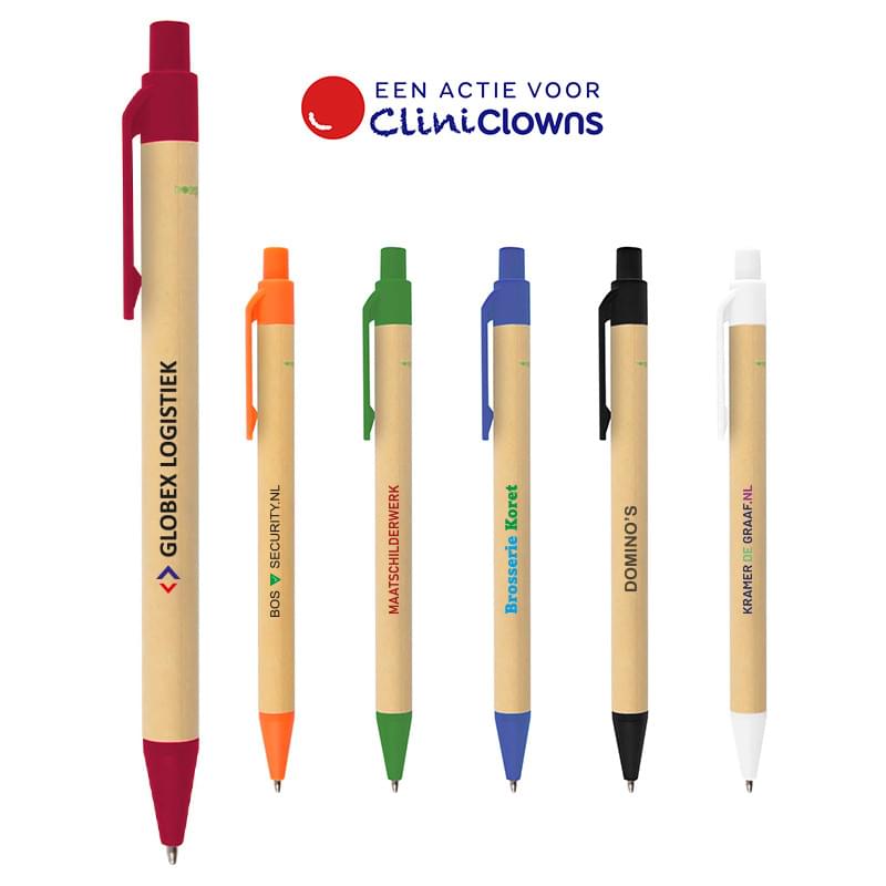Kartonnen balpen bedrukken? - Voordelig & snel bestellen