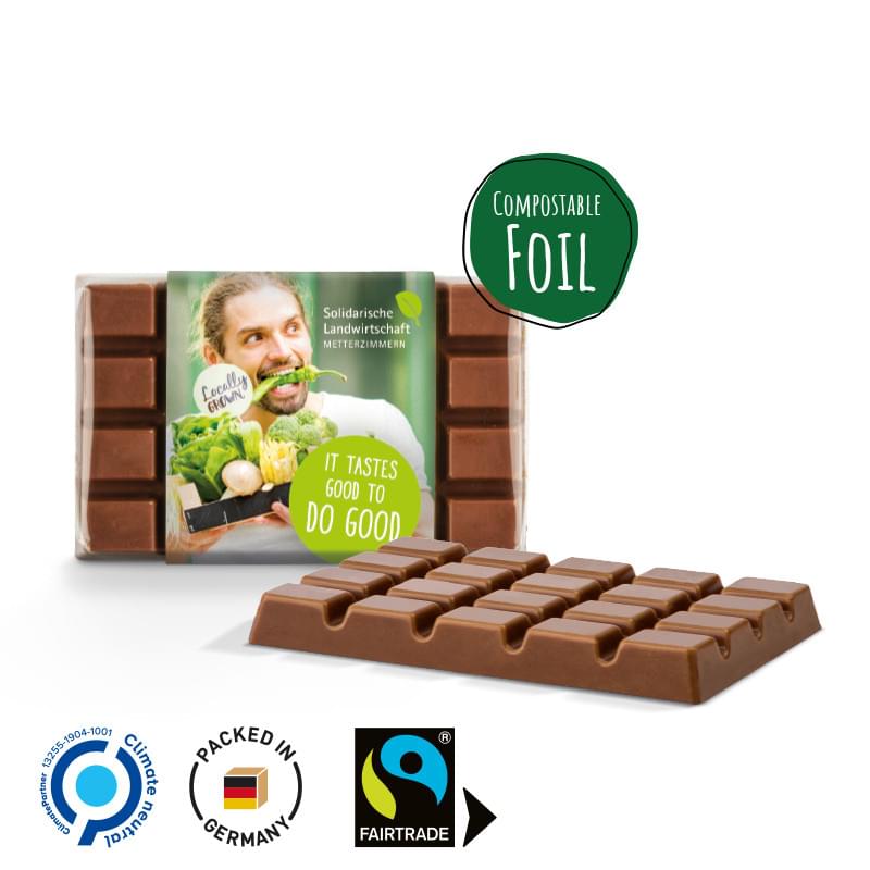 Chocoladereep Fairtrade bedrukken? - Voordelig & snel bestellen