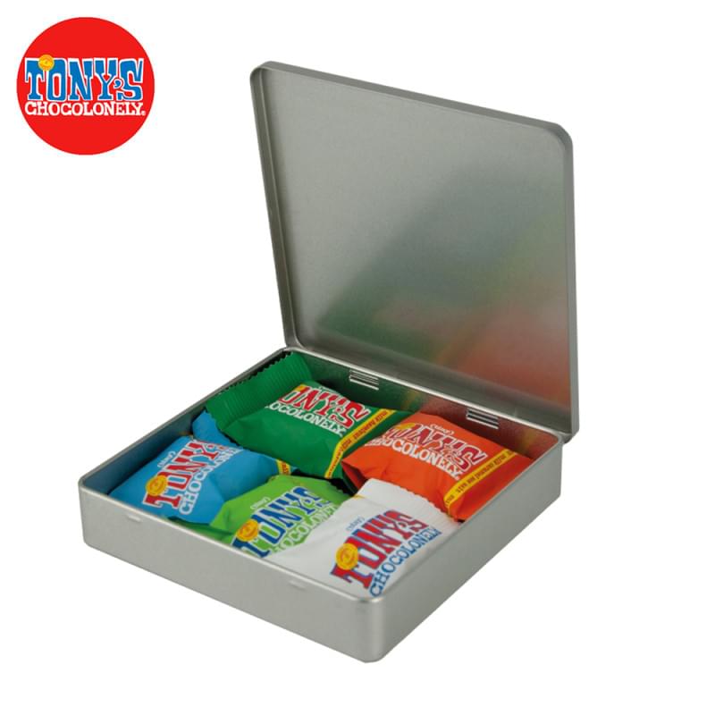 Tiny Tony Chocolonely blik bedrukken? - Voordelig & snel bestellen