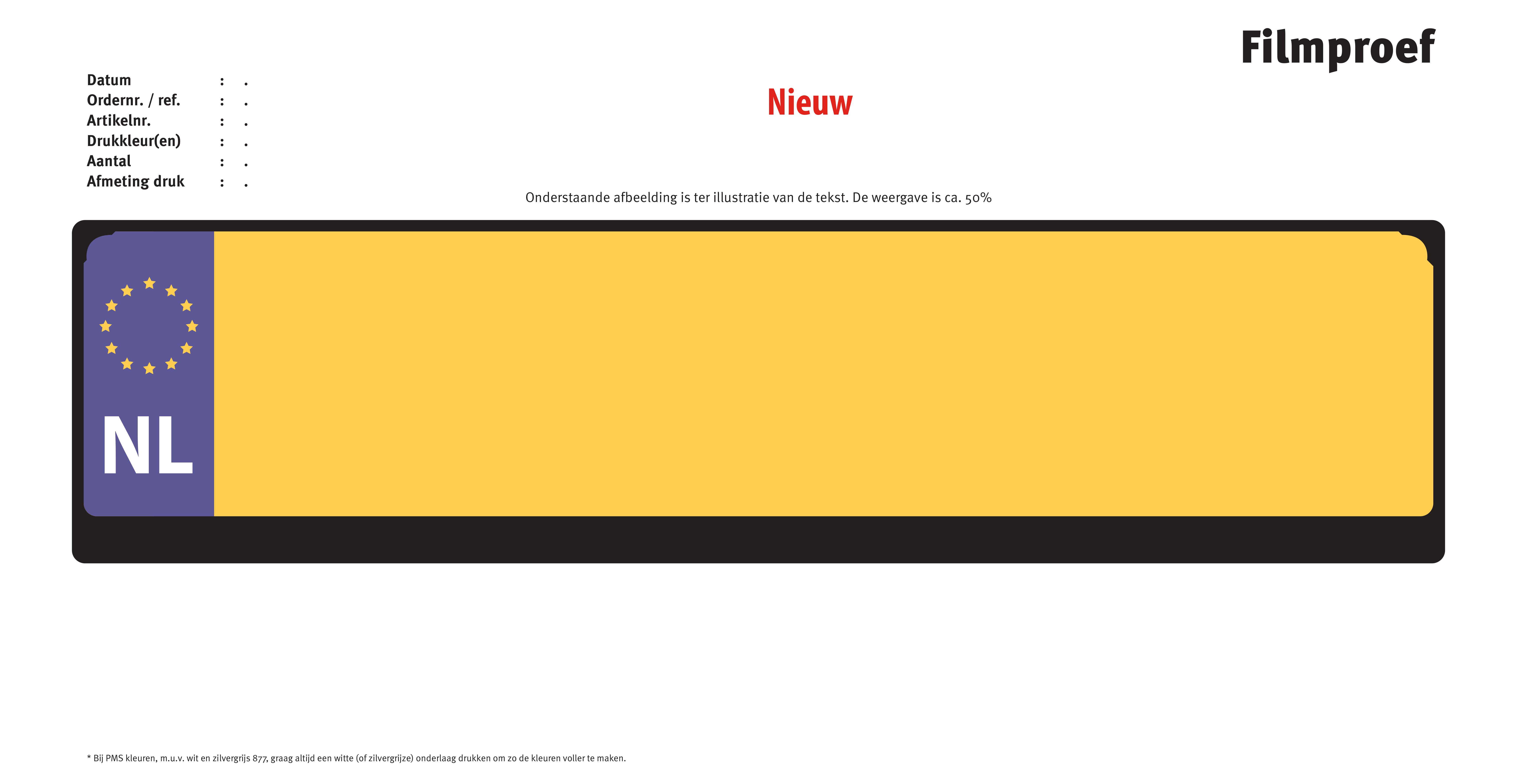 Kentekenplaathouder Flex NL-BE-DE bedrukken? - Voordelig & snel bestellen