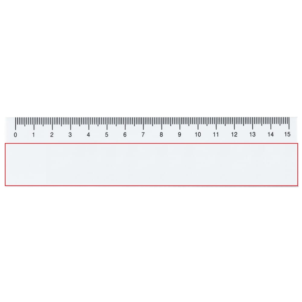 Liniaal - kunststof - 15 cm - wit bedrukken? - Voordelig & snel bestellen